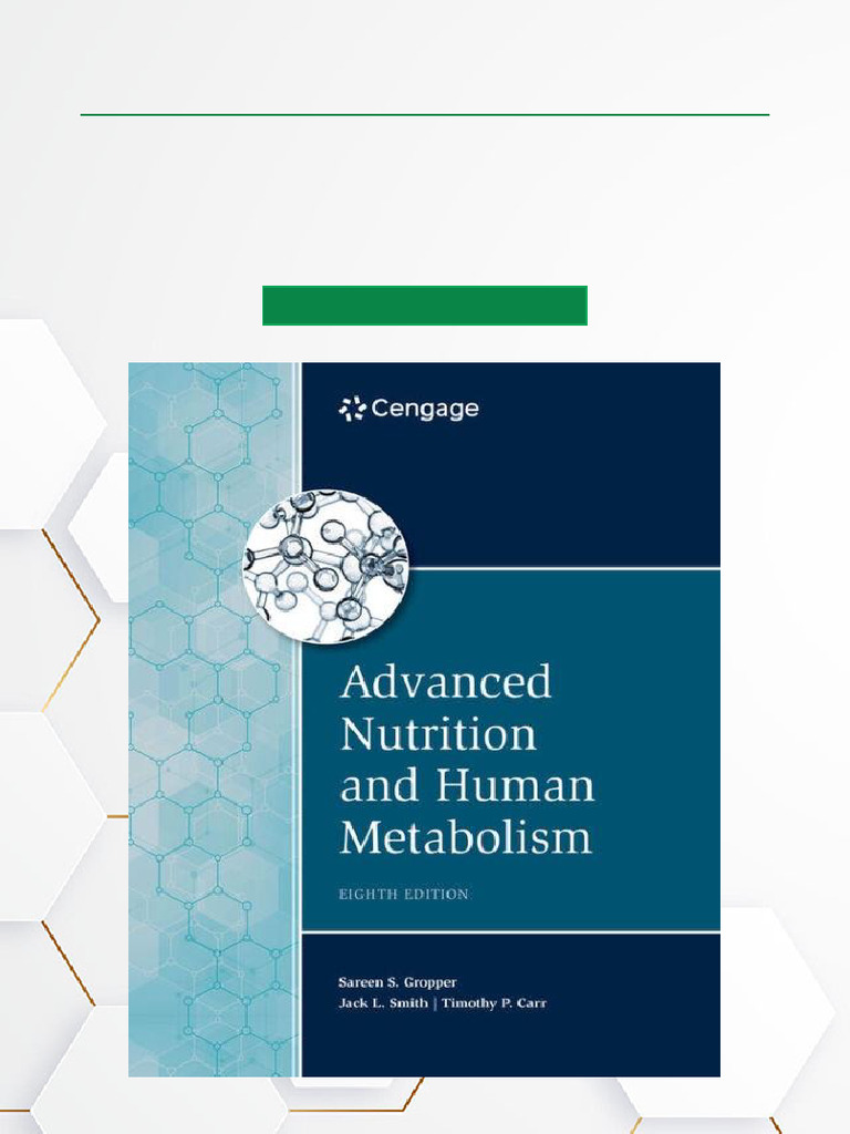 Advanced Nutrition and Human Metabolism 8th Edition | PDF | Diet ...