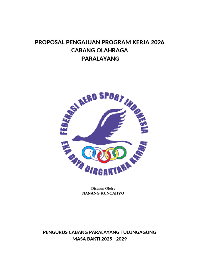 PROPOSAL PENGAJUAN PROGRAM KERJA 2026 OK | PDF