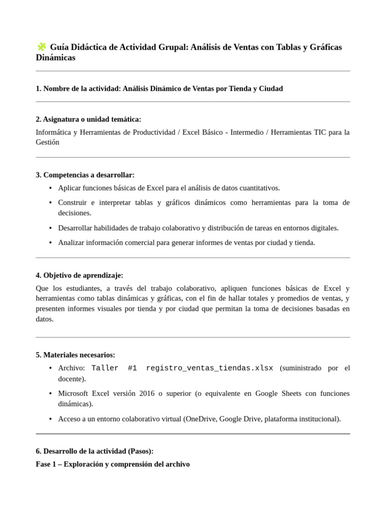 Taller 1 C3 (1) | PDF | Microsoft Excel | Informática