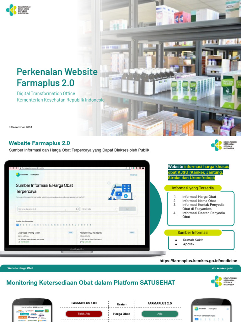 Informasi Harga Obat Farmaplus 2.0 | PDF