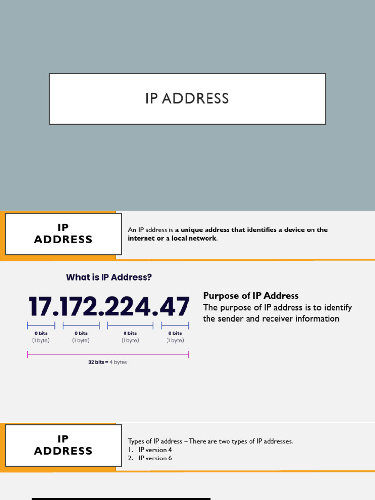 Understanding IP Address Types and Functions | PDF | Ip Address ...