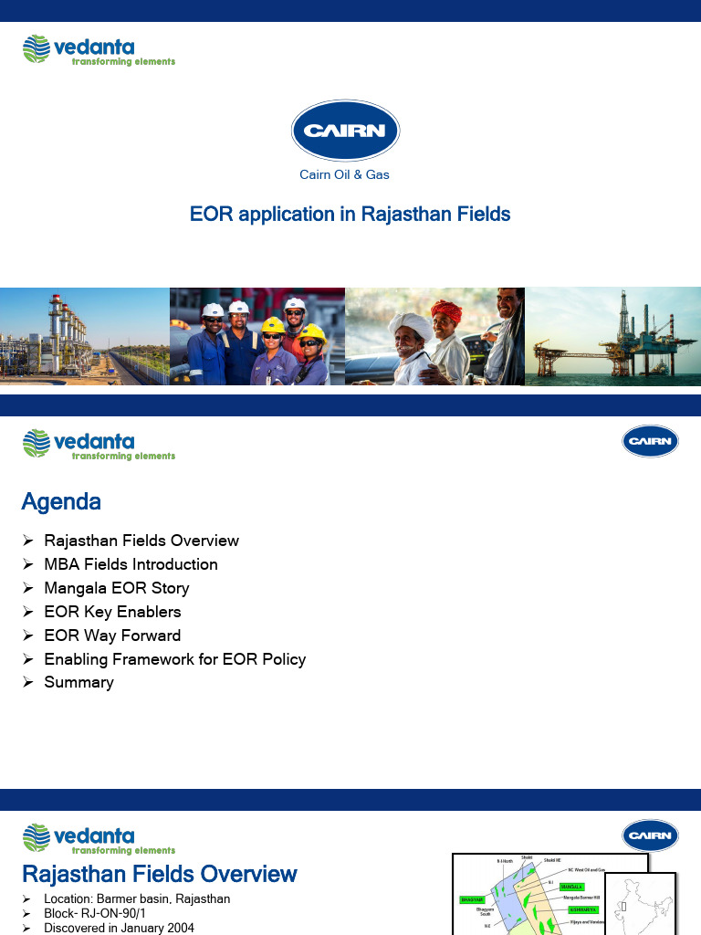 EOR Application in Rajasthan Fields by Cairn India | PDF | Enhanced Oil ...