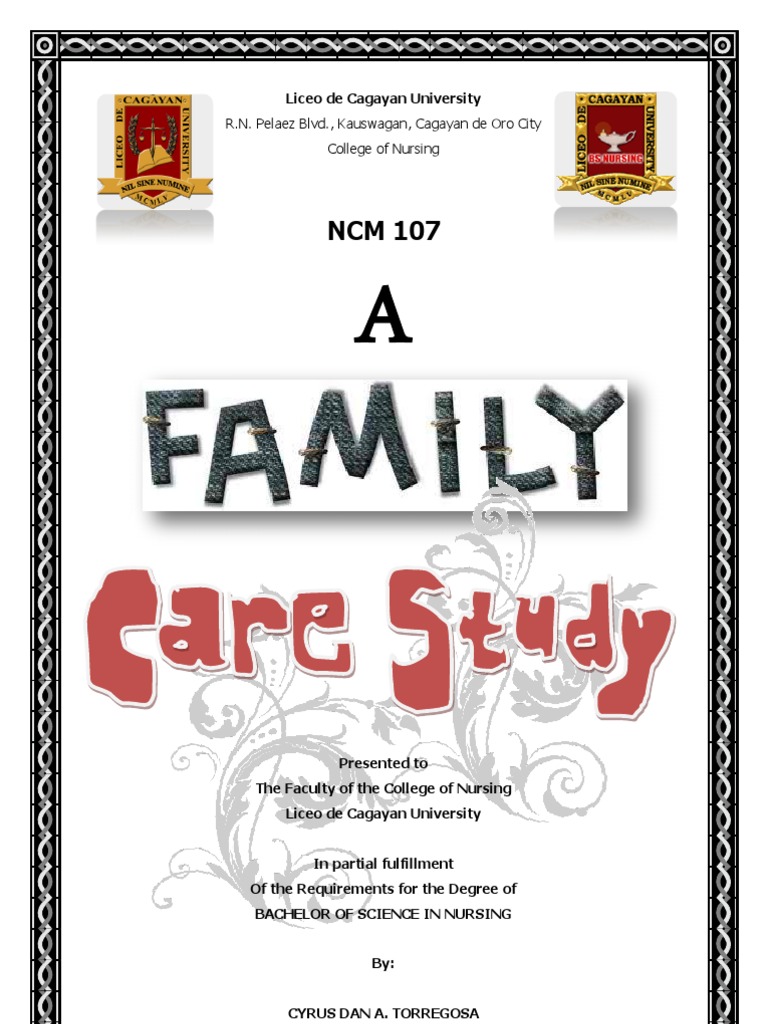 Sample Family Care Study Coverpage (N107) | PDF