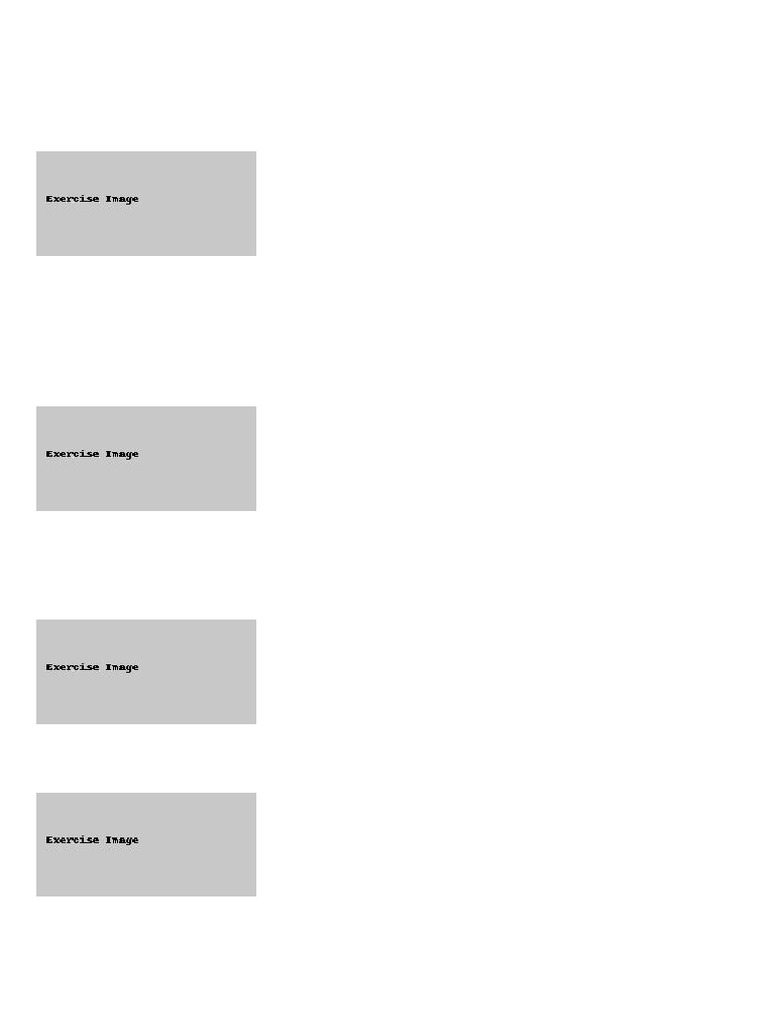 5-Day Workout Routine With Images | PDF