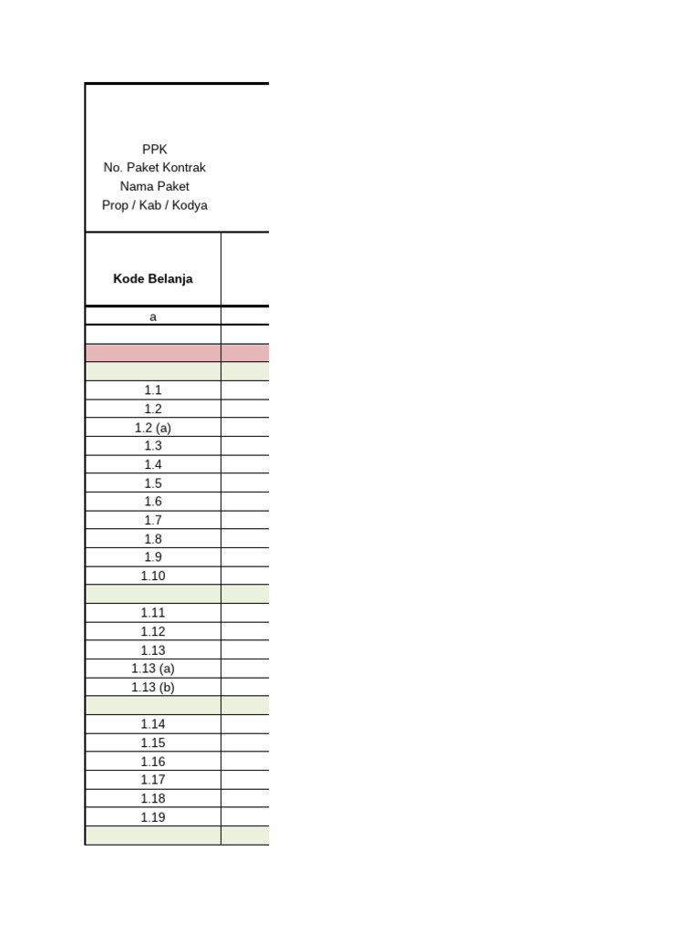HSPK Bina Marga Kota Bogor 2022 2023 | PDF