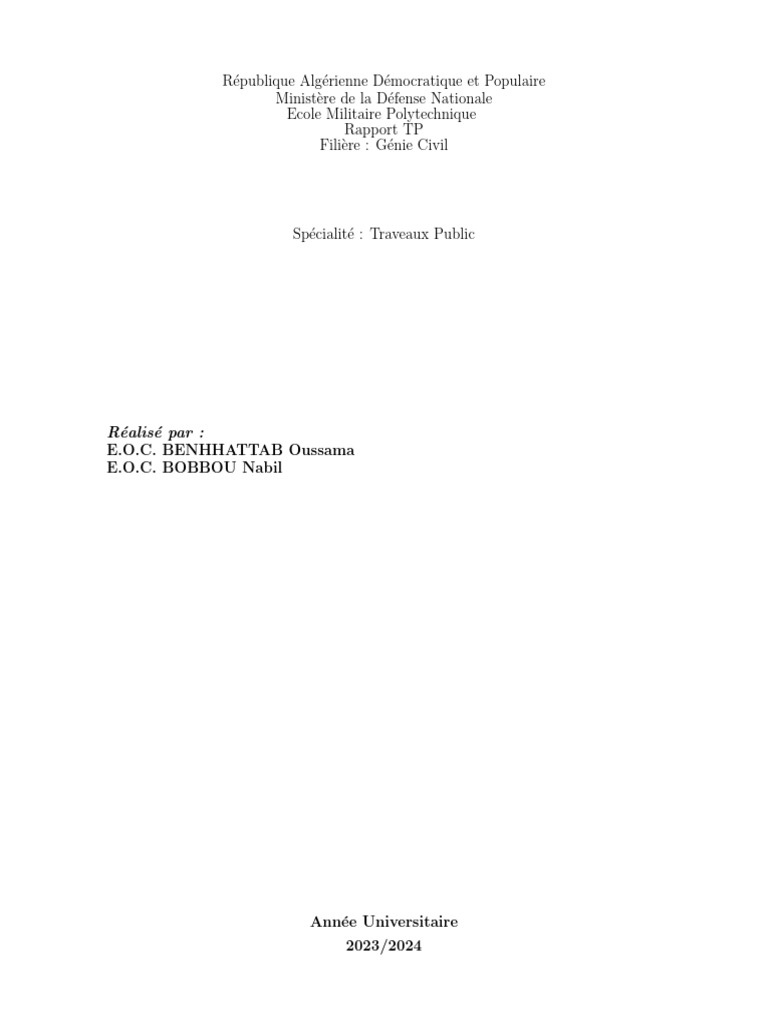 TP Imr-Bobbou Nabil-Benhattab Oussama | PDF | Coefficient Of Determination | Concrete