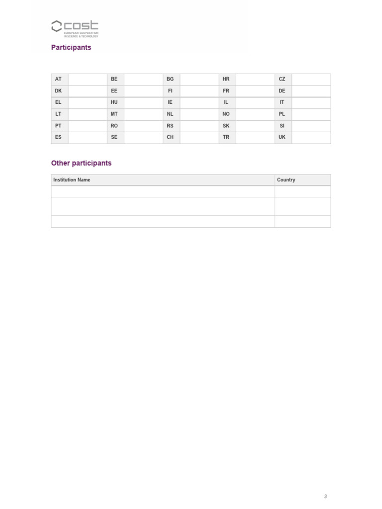 Second Progress report-CA16117 | PDF