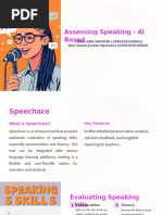 Enhancing English Teaching with Speechace | PDF | Intelligence (AI ...