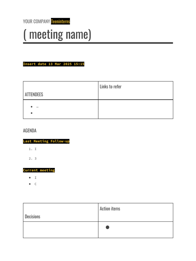 Template | PDF