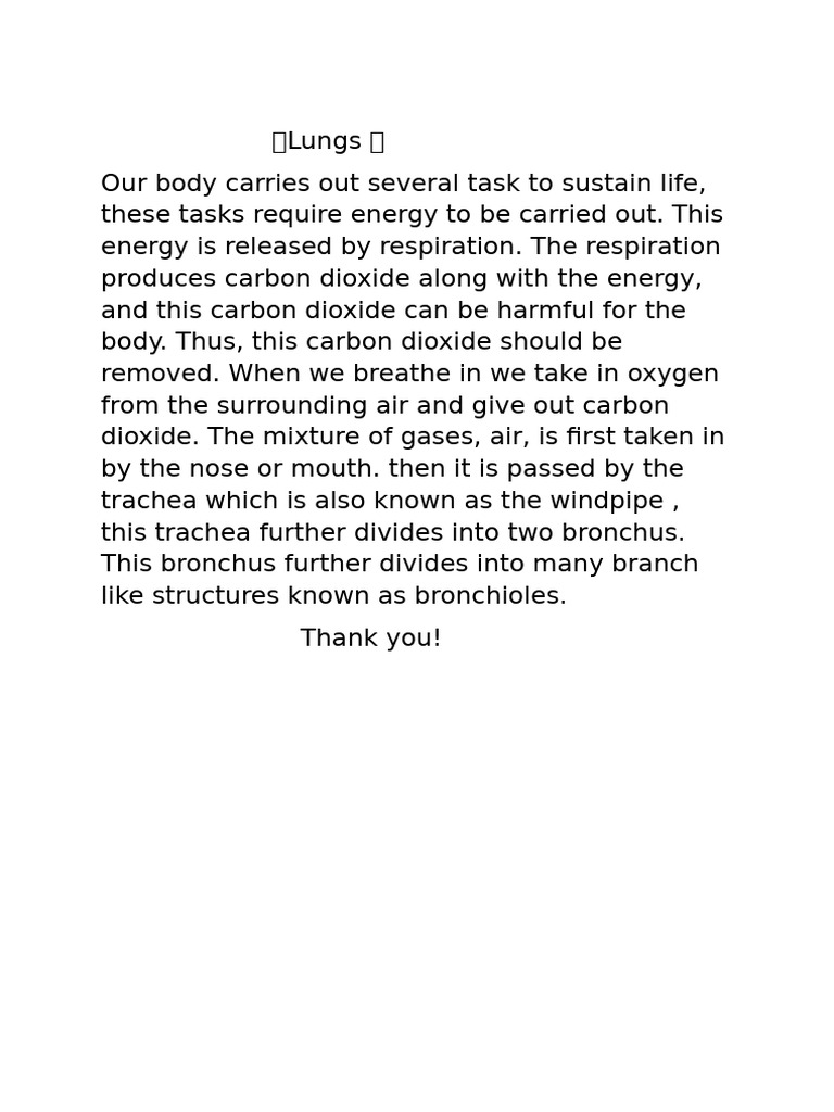 Lungs | PDF