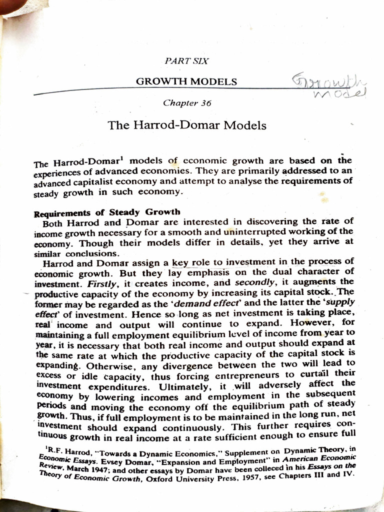 Harrod Domar | PDF