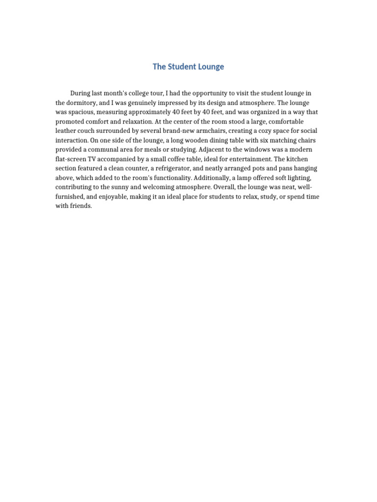The_Student_Lounge_Formatted_Paragraph | PDF