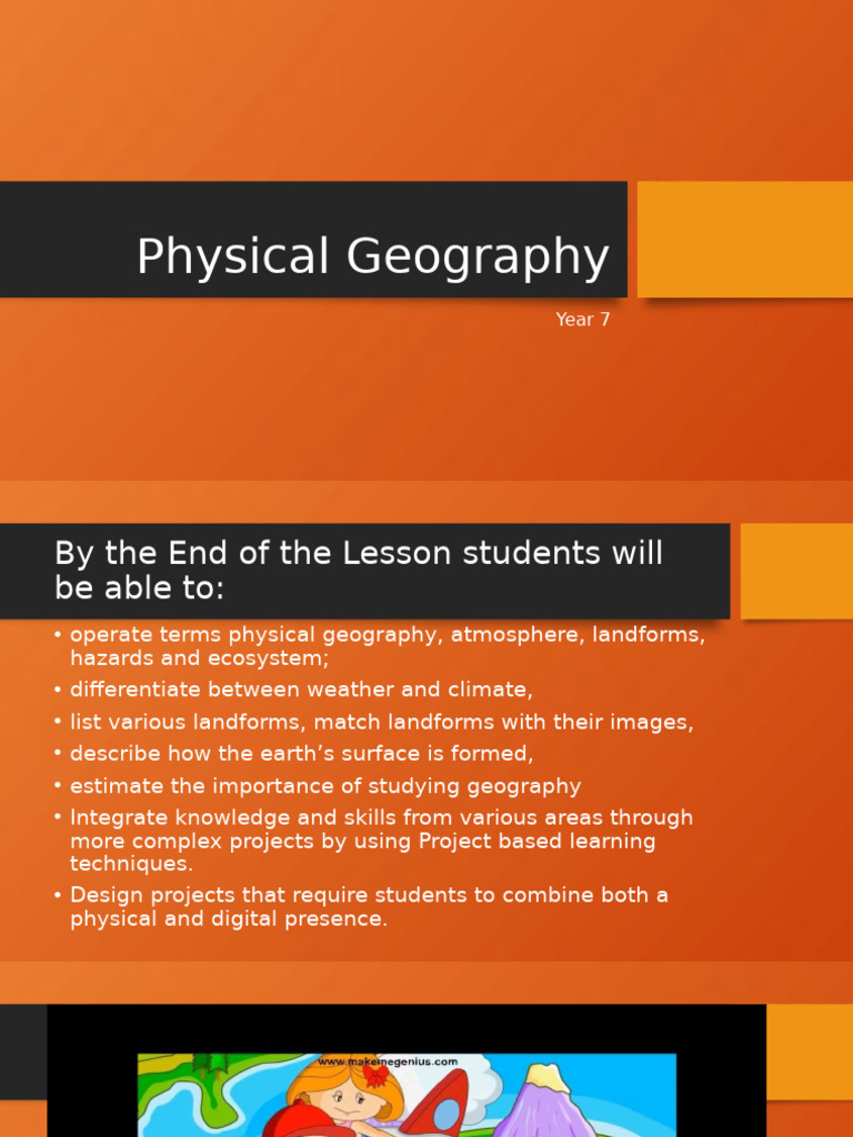 Year 7 - Geography - Week 1 (Physical Geography) | PDF | Lake | Cliff