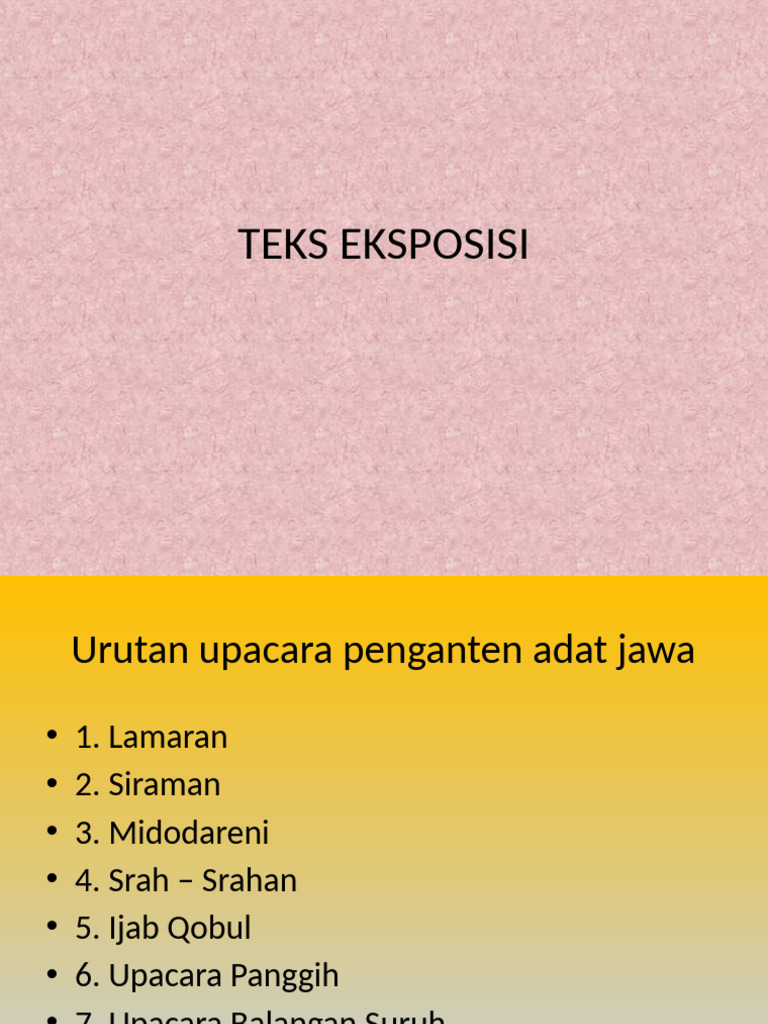 TEKS EKSPOSISI POWER POINT Fix | PDF
