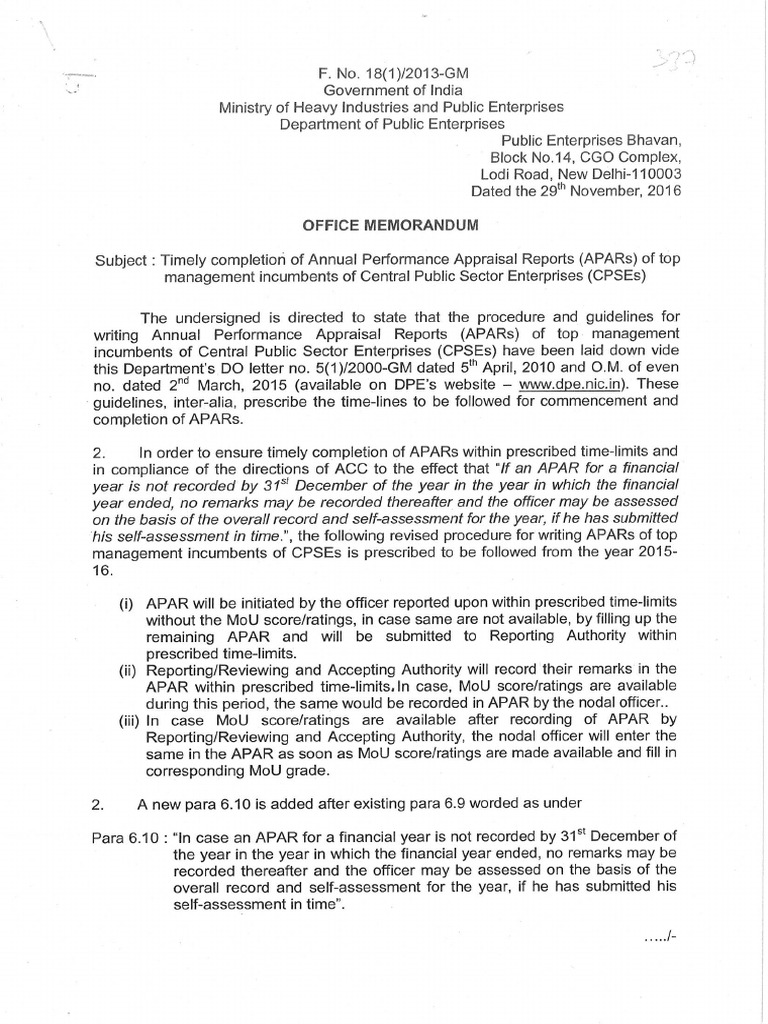 APR Guidelines DPE | PDF
