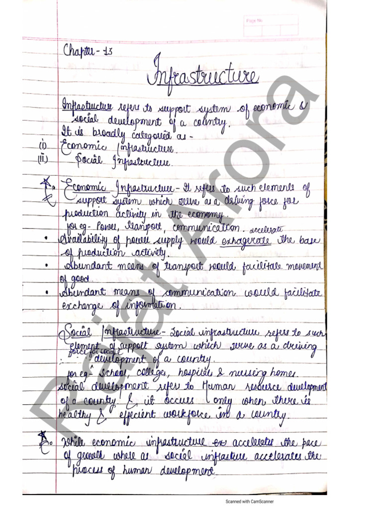 Notes Infrastructure | PDF