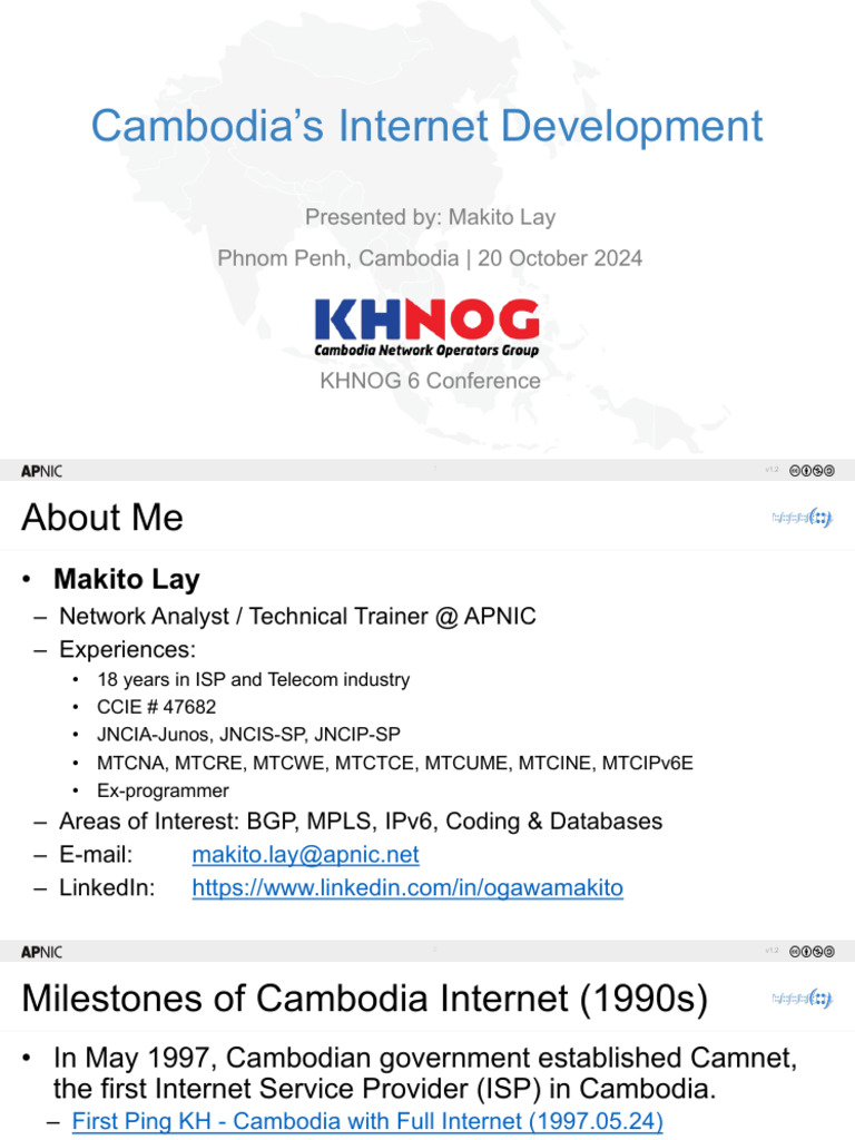 Cambodia Internet Development | PDF | Internet | Digital Subscriber Line