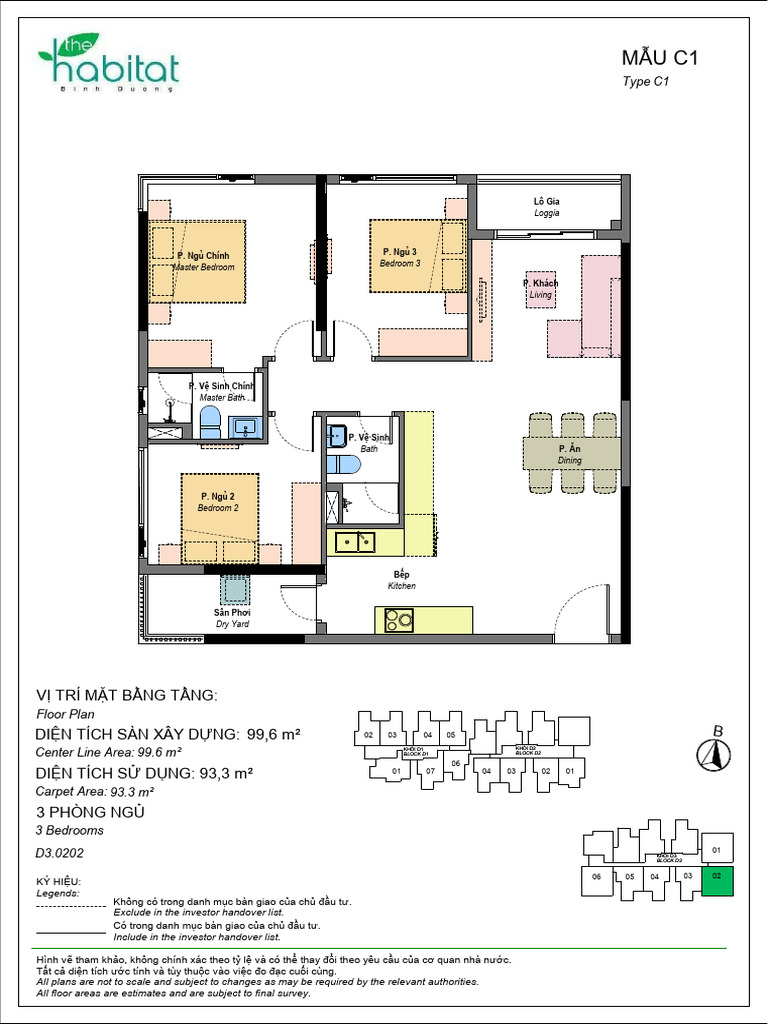 HBTP3 - LAYOUT UNIT - BLOCK D3 - 02 - C1 - Level 2 | PDF