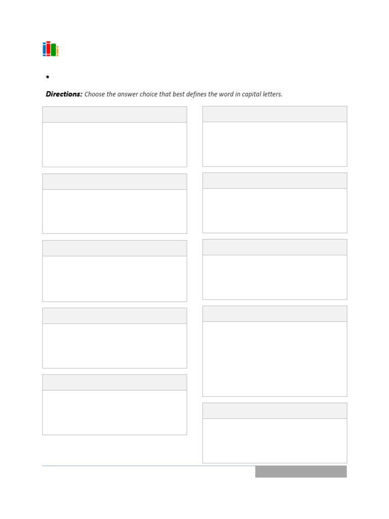 Level 10 Word Definition 1-2 | PDF
