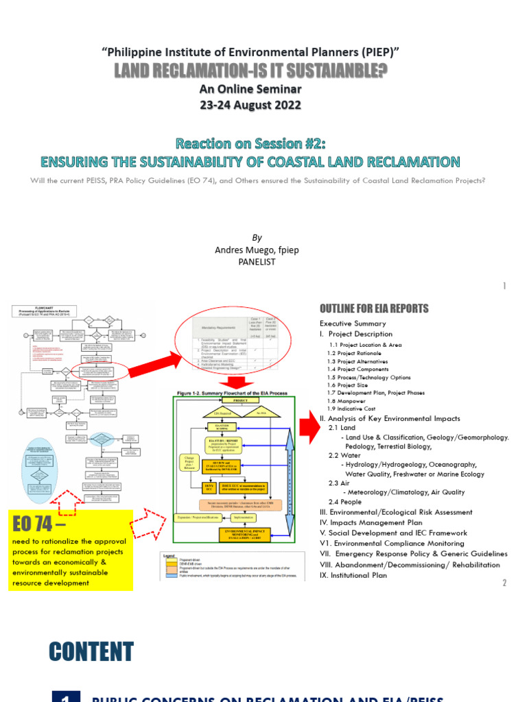 AEM-Reaction-on-EIA-for-Recla_piep-webinar | PDF | Environmental Impact Assessment | Systems Ecology