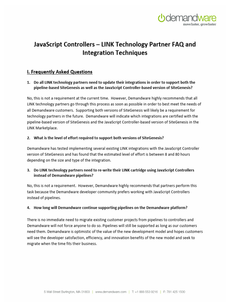 LINK JavaScript Controller FAQ Final | PDF | Parameter (Computer ...