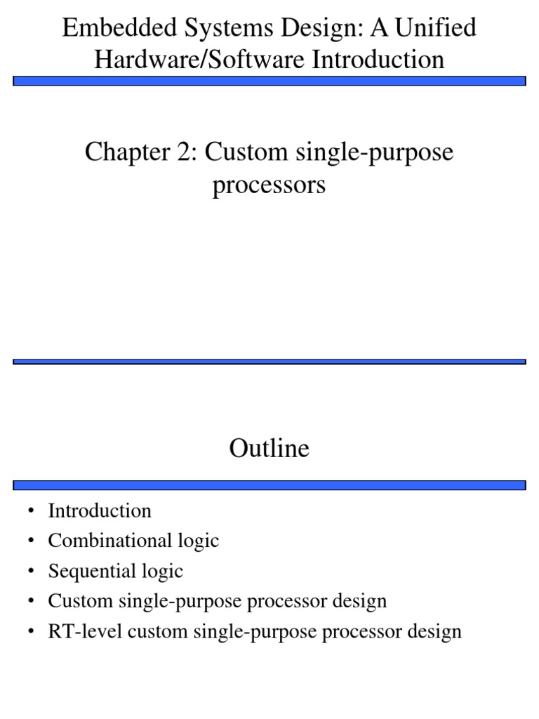 Embedded Systems Design A Unified Hardwaresoftware Introduction Pdf
