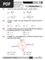 MTSE Previous Year Question Papers | PDF