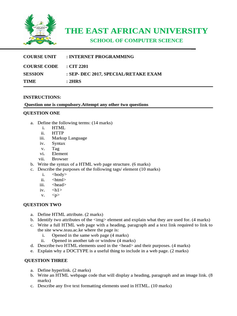 Internet Prog Special 2017 | PDF