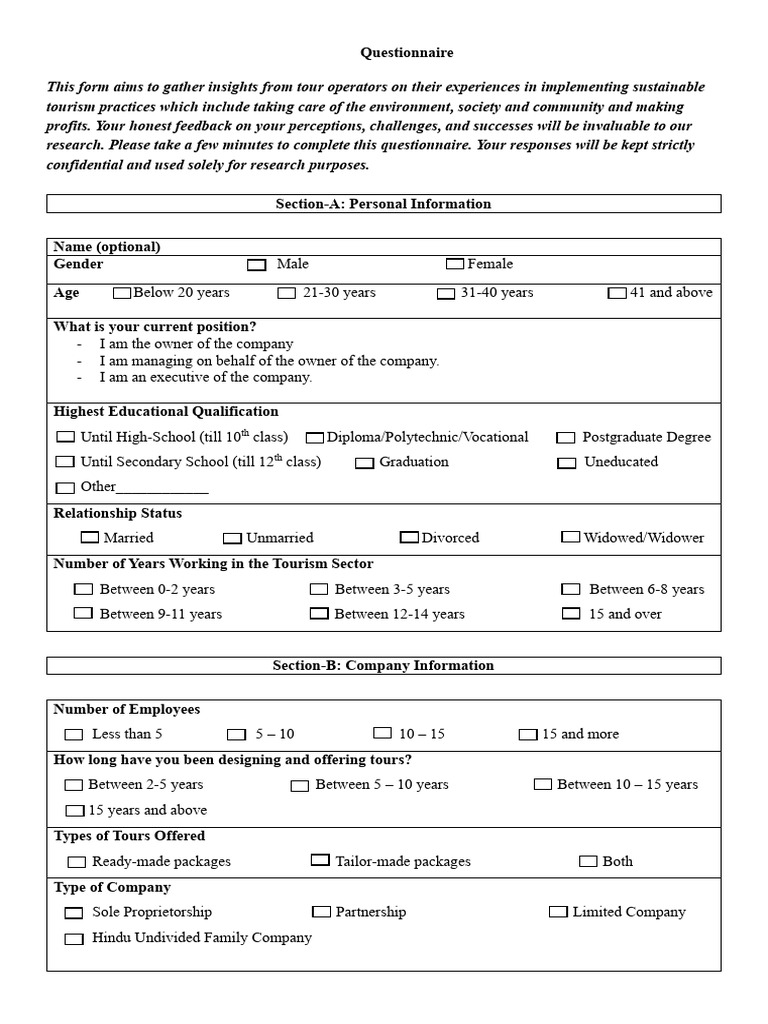 NEW Modified Scale English Version | PDF | Tourism | Sustainability