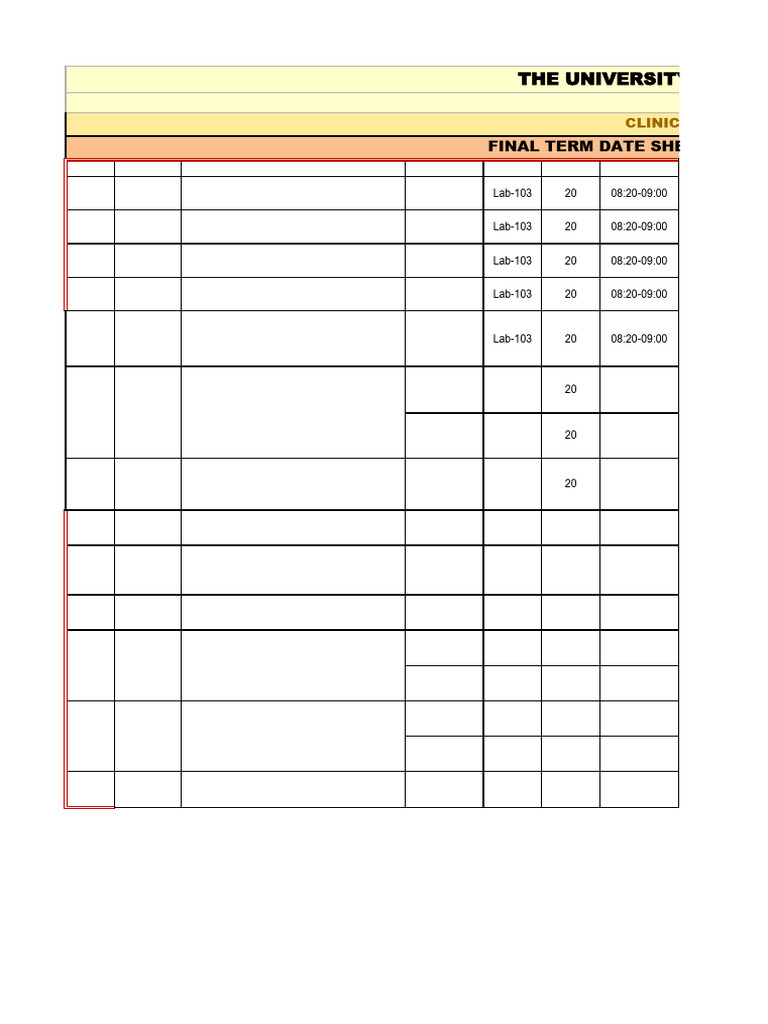 Date Sheet-DOVS-Final Term Exams (Spring-2022) (24-05-22) - Clinical ...