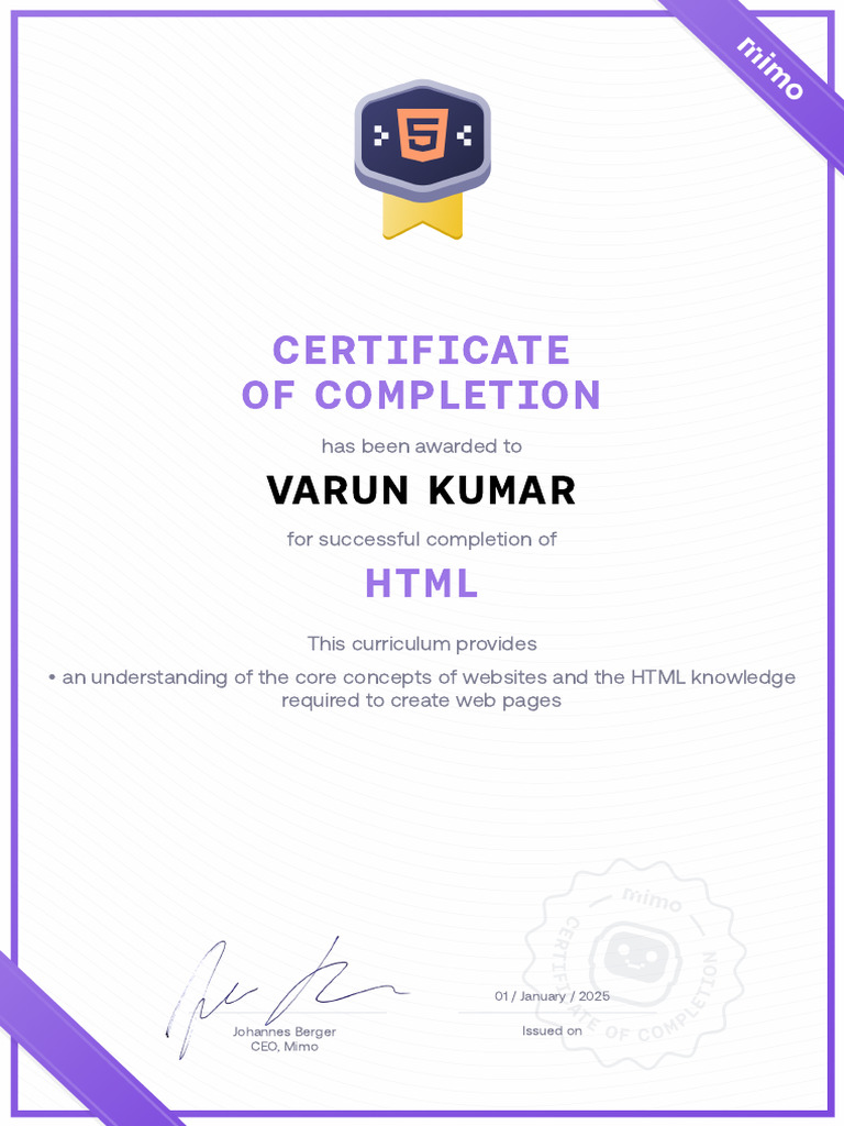 Mimo Certificates 194 | PDF