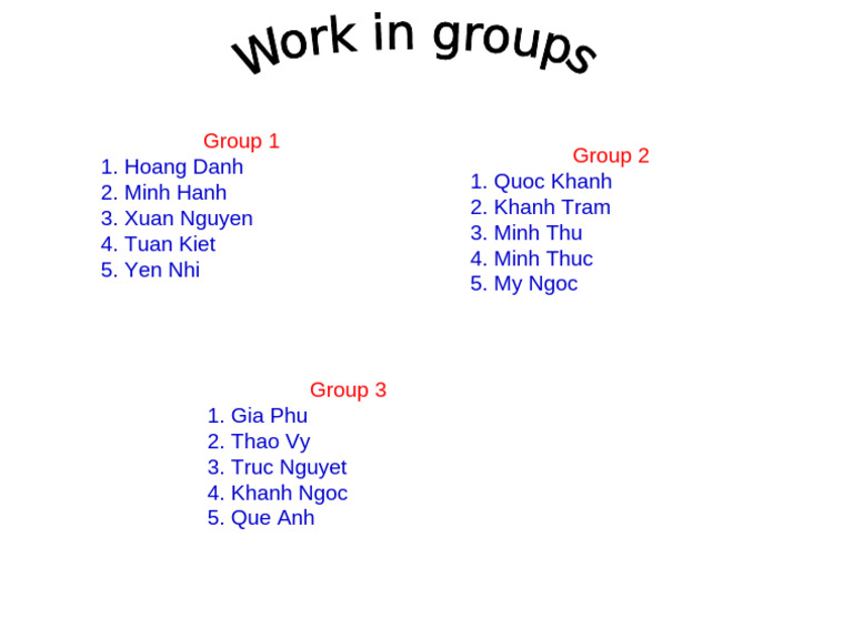 Groupwork | PDF