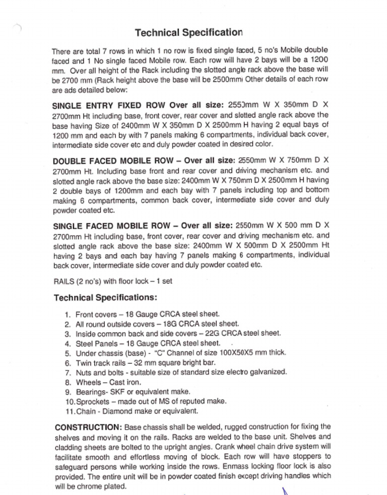 Technical Specification | PDF