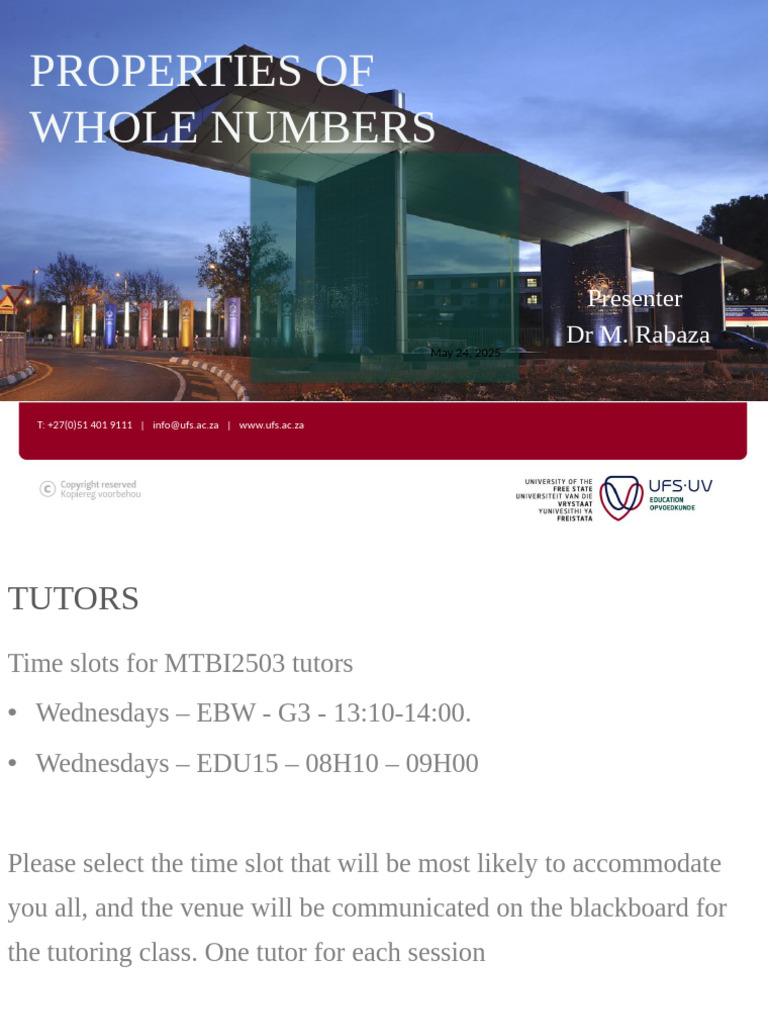 Learning Unit 1 - Whole Numbers 2024 | PDF | Multiplication | Numbers