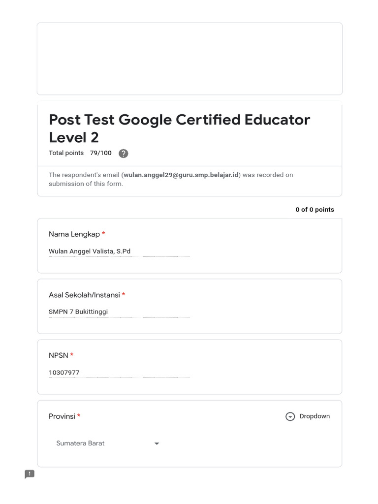 SKOR Post Test Google Certified Educator Level 2 | PDF