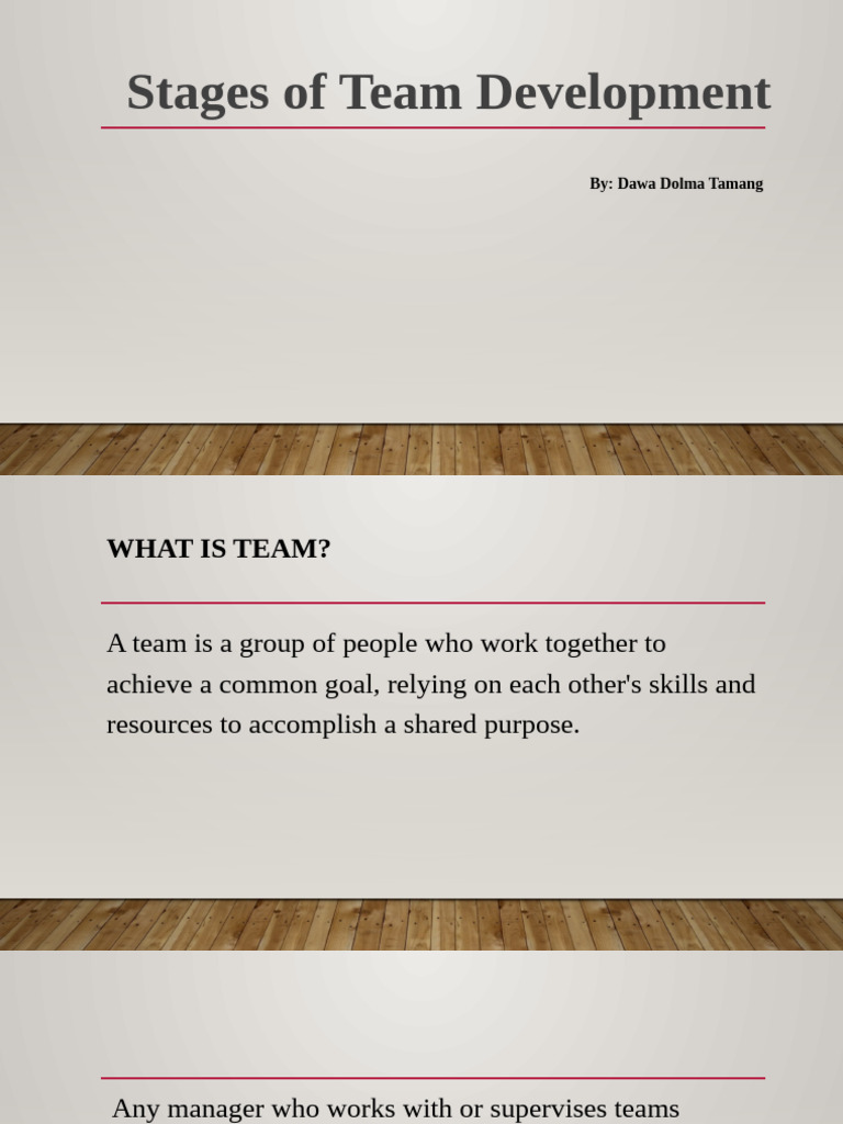 Team Development Stages Explained | PDF