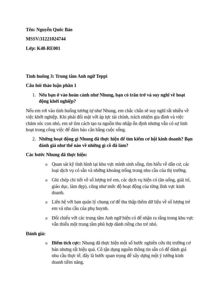 Nguyễn Quốc Bảo-31221024744-K48-RE001 | PDF