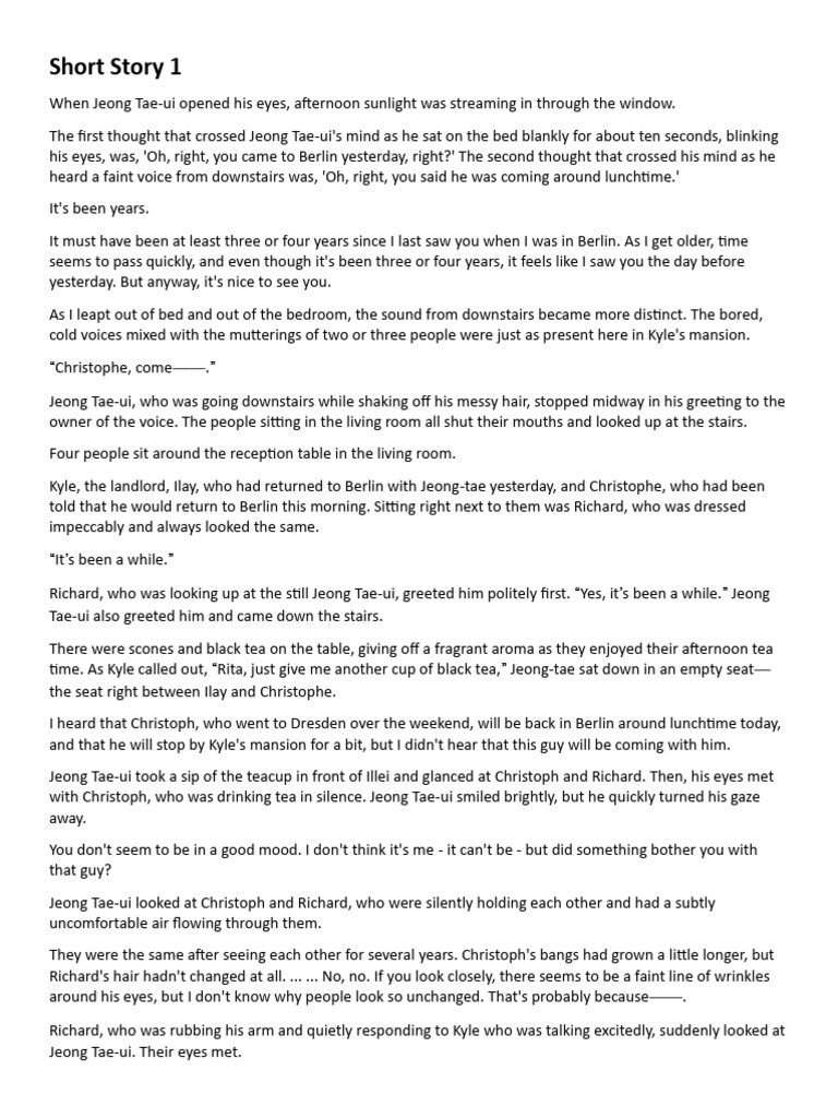 Diaphonic Symphonia-Short Story 1&2 (Rough Translation) | PDF