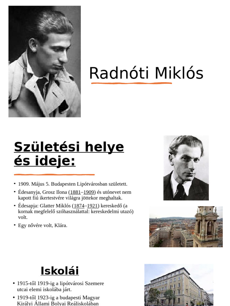 Radnóti Élete (Félkész) | PDF