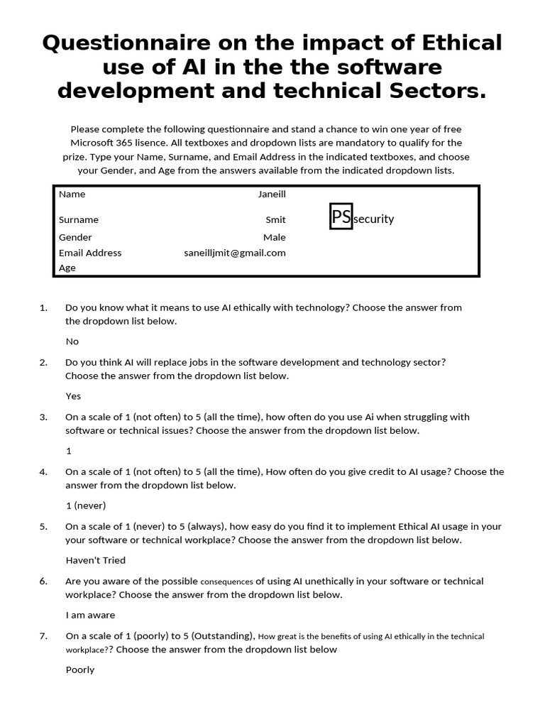 Questionnair Design | PDF