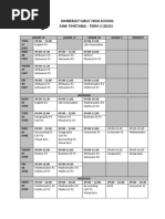 June Exam Timetable Term 2 2025 | PDF