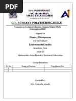 Disaster Management Project Cover Page | PDF