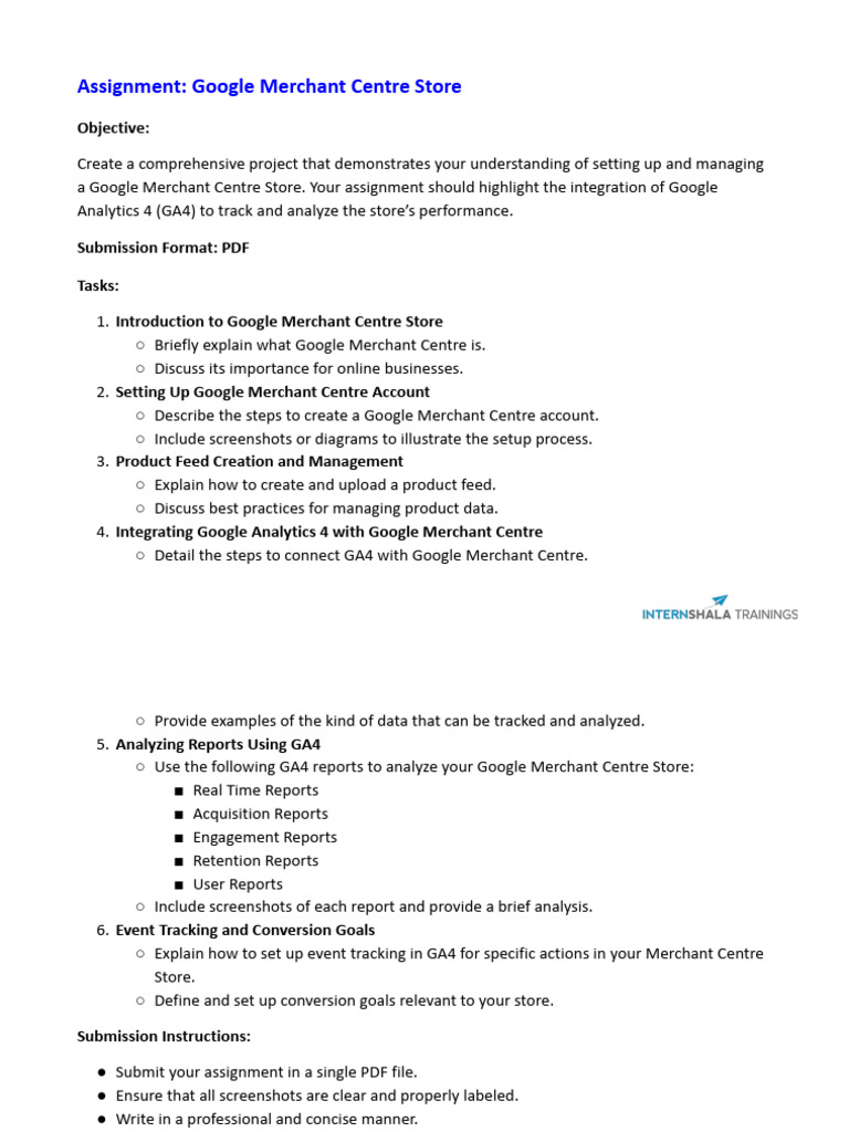 Assignment M8 Google Analytics | PDF
