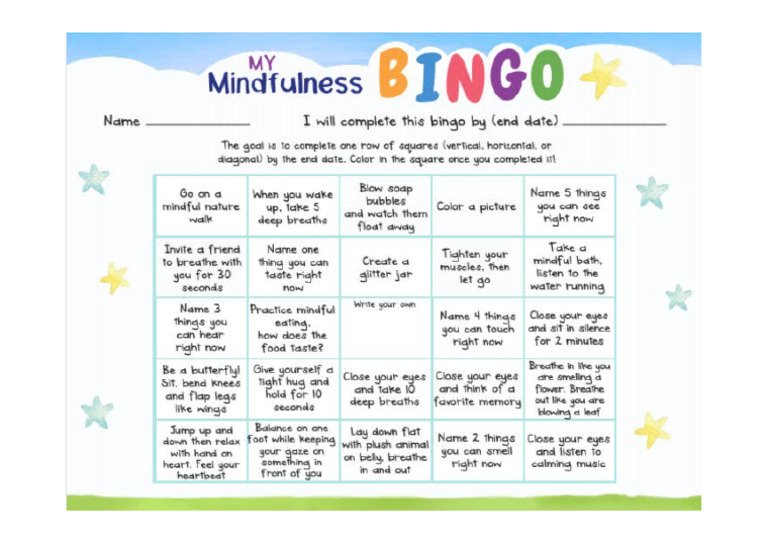 Mindfulness Bingo (1) | PDF
