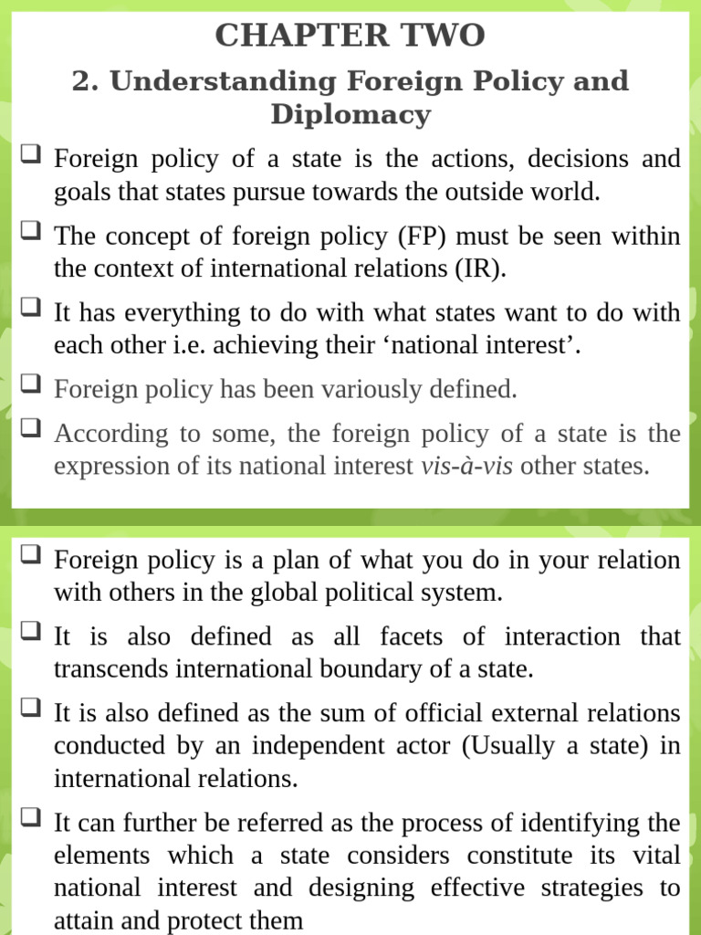 Global Affairs - PP 2 | PDF | Diplomacy | Tariff