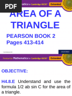 Area of Triangle: 1/2abSin(C) Worksheet | PDF | Area | Triangle