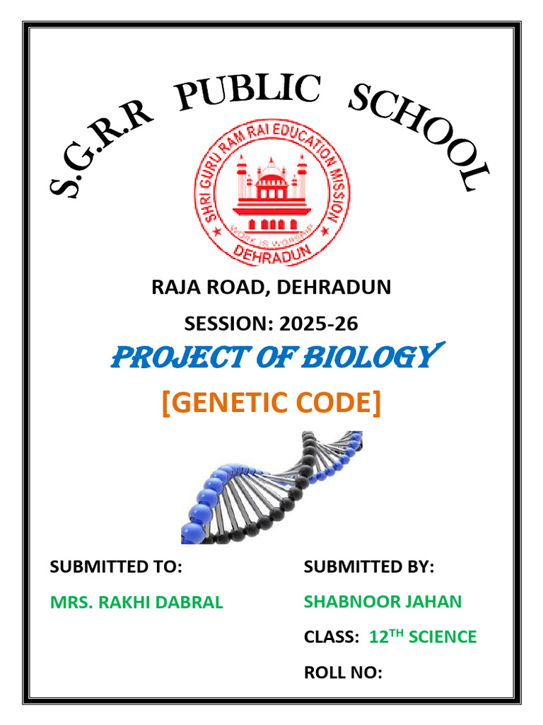 Shabnoor Completed Assignment | PDF | Genetic Code | Translation (Biology)