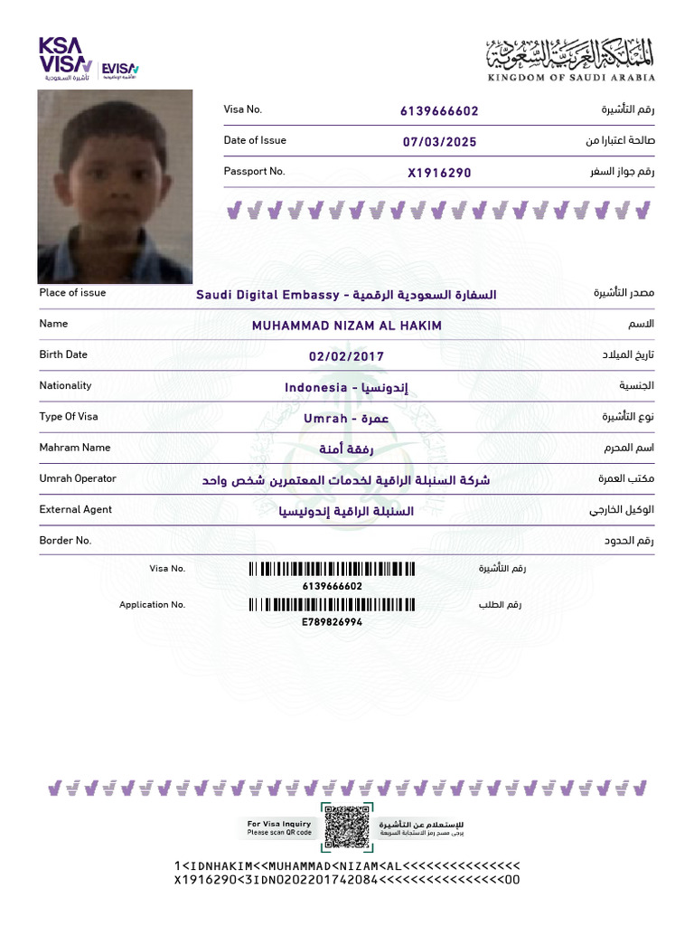 Muhammad Nizam Al Hakim-Visa | PDF