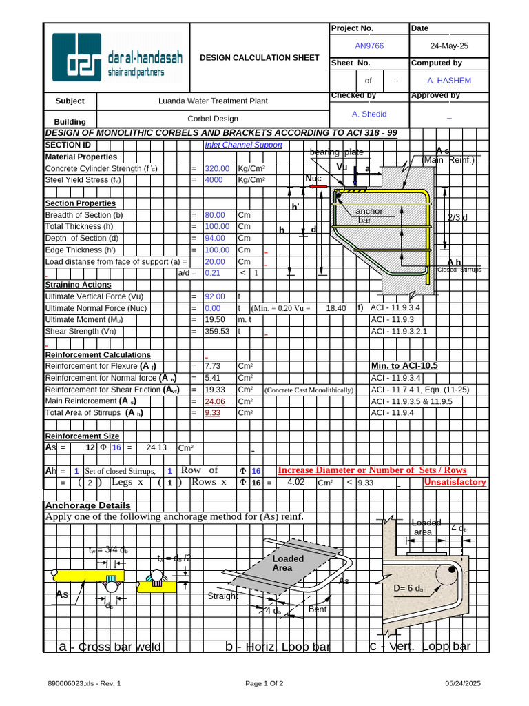 ACI Corbel | PDF | Materials Science | Building Materials