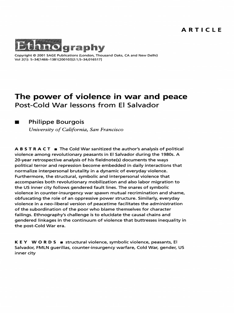 Bourgois 2001 | PDF
